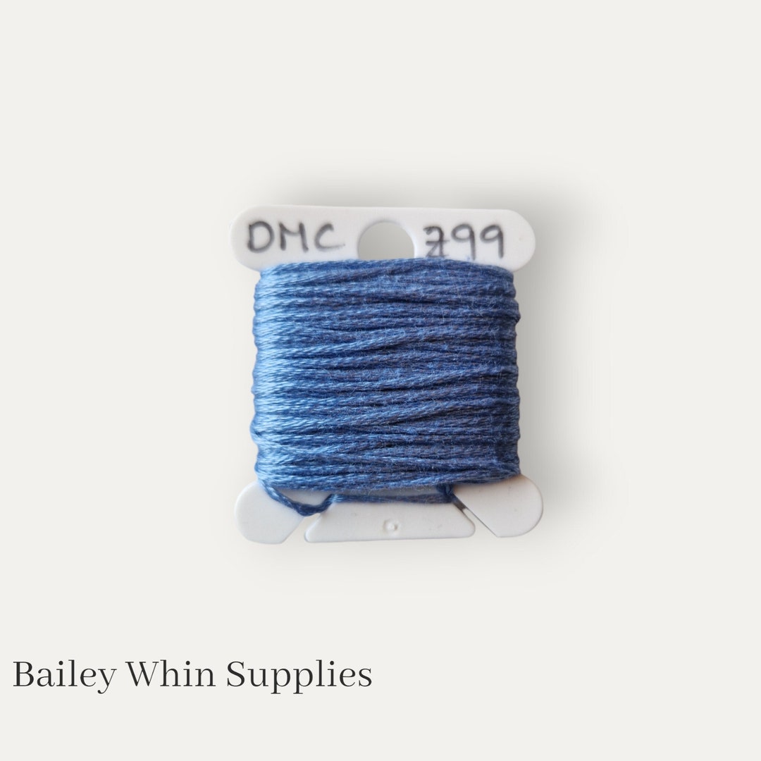 DMC 799 Blue Stranded Cotton Thread for Hand Embroidery or Cross Stitch ...