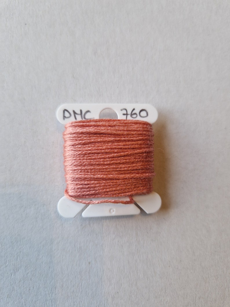 DMC 760 Salmon Pink Stranded Cotton Thread for Hand Embroidery or Cross ...