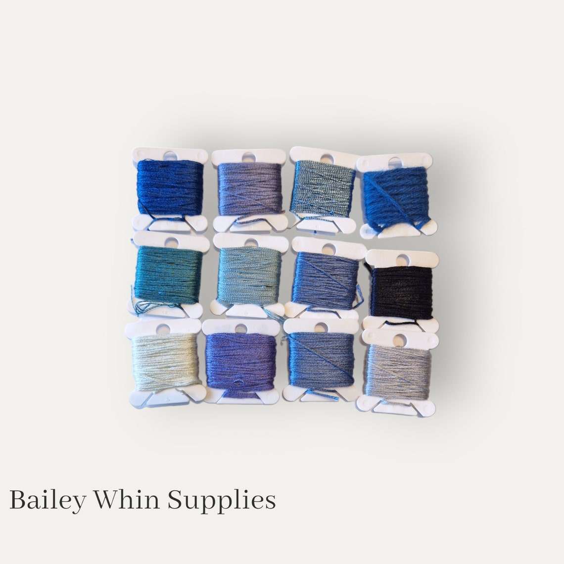 Blue Embroidery Thread Bundle, Fibre Art Bundle, Cross Stitch or ...
