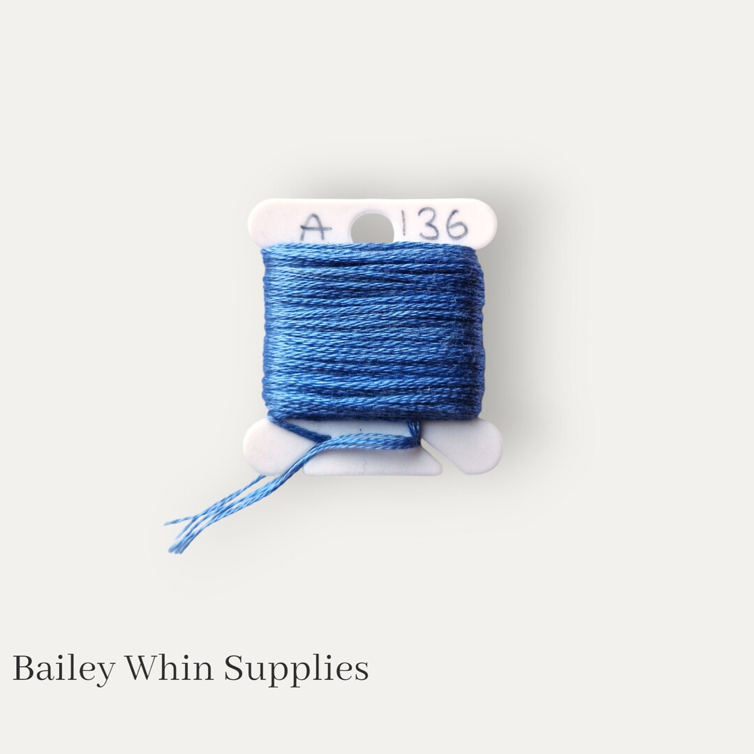 Anchor 136 Blue Stranded Cotton Thread for Hand Embroidery or Cross ...