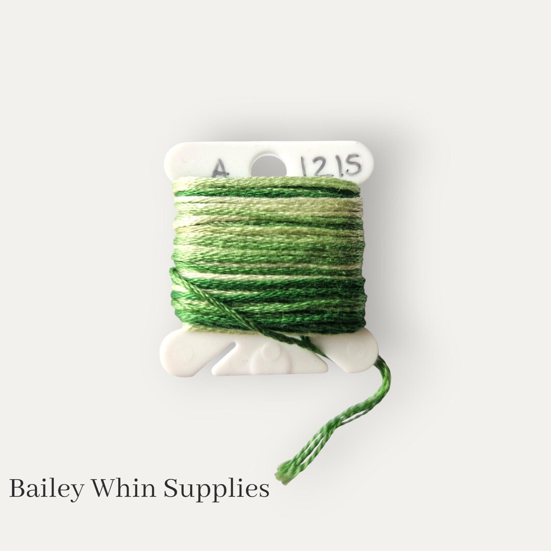 Anchor 1215 Green Variegated Thread for Hand Embroidery or Cross Stitch ...