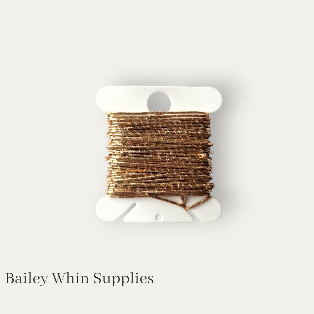 Vintage Goldwork Embroidery Thread - Old Gold - Etsy UK