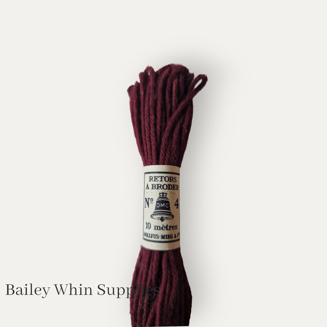 DMC 2497 Dark Red Soft Cotton Yarn, Retors Matte Needlepoint Tapestry ...