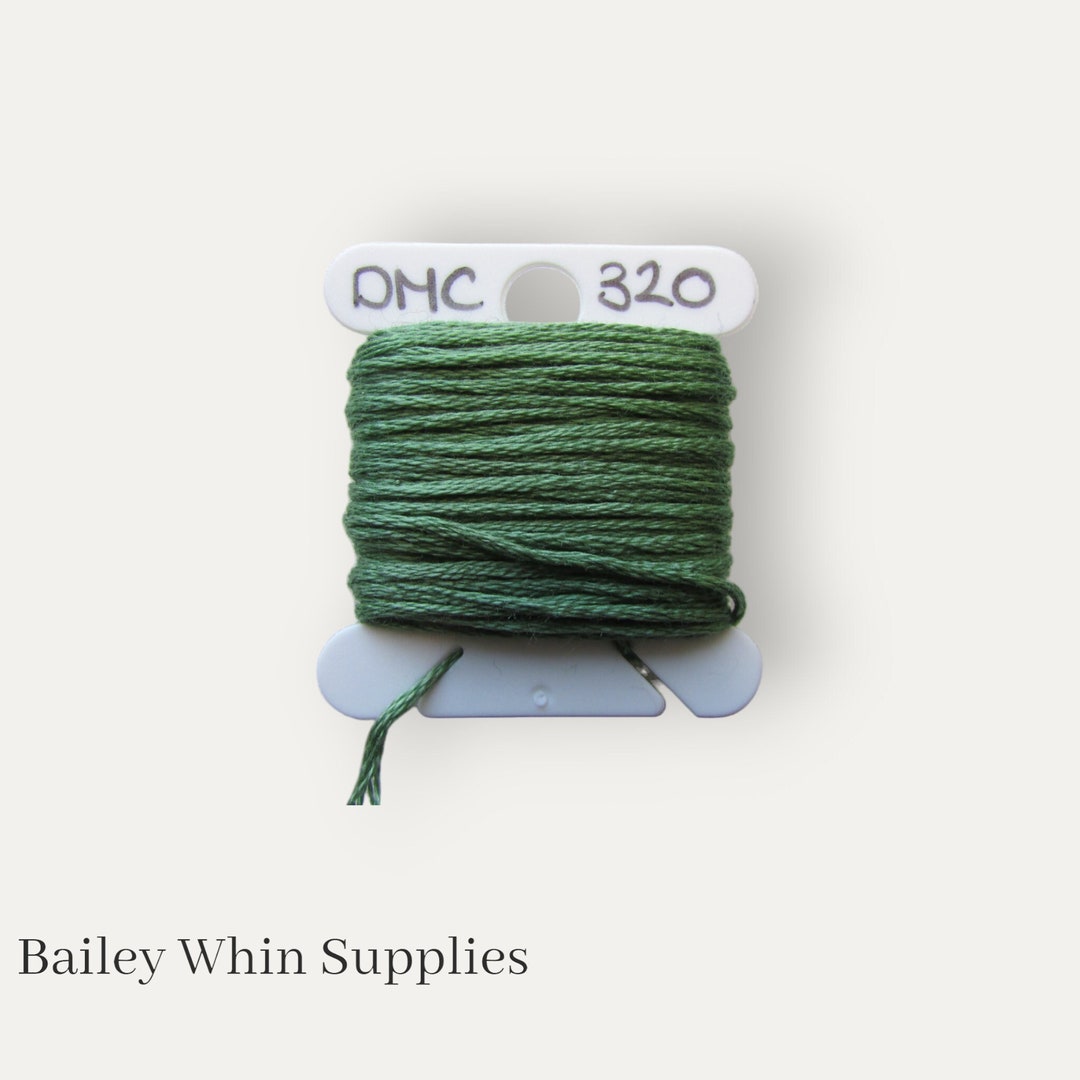 DMC 320 Green Stranded Cotton Thread for Hand Embroidery or Cross ...