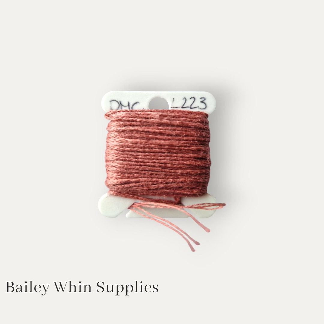 DMC L223 Pink Stranded Linen Thread for Hand Embroidery or Cross Stitch ...