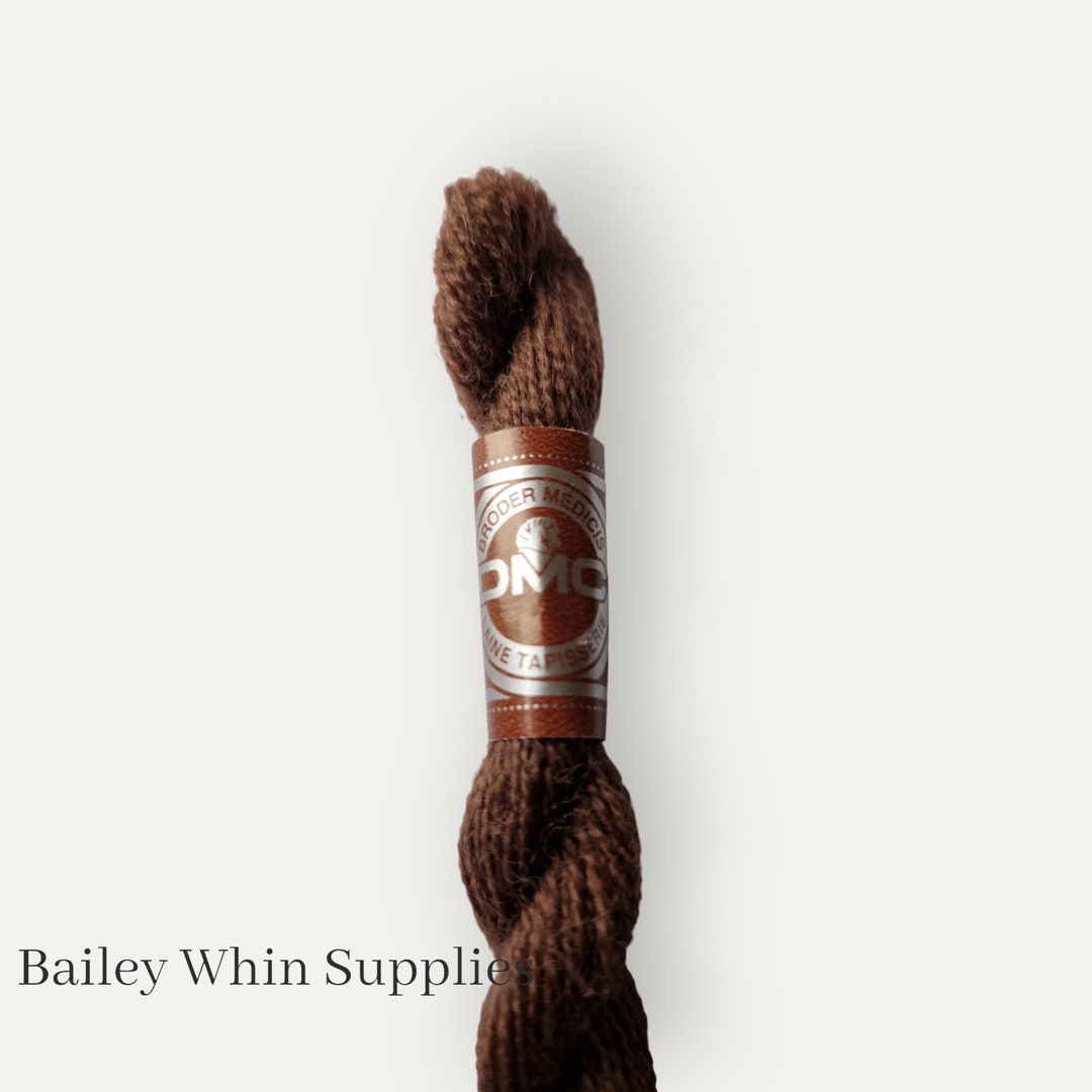 DMC Broder Medici Crewel Wool 8838 Dark Brown Fine Wool for Crewel ...