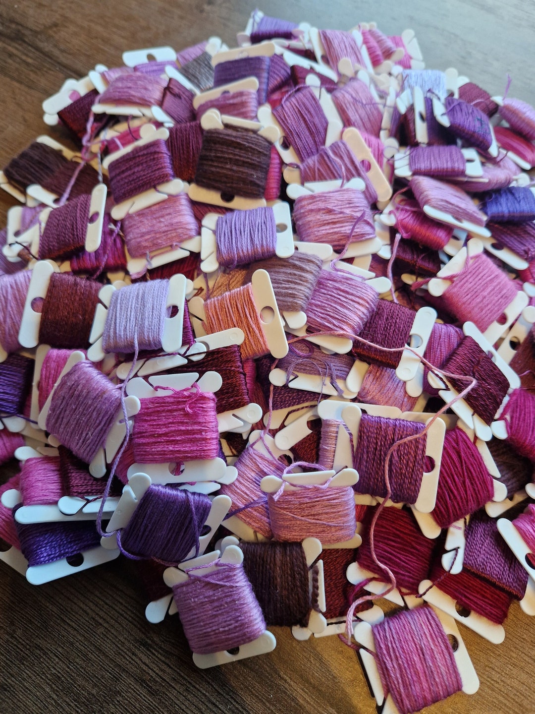 Purple Embroidery Thread Bundle, Fibre Art Bundle, Cross Stitch or ...
