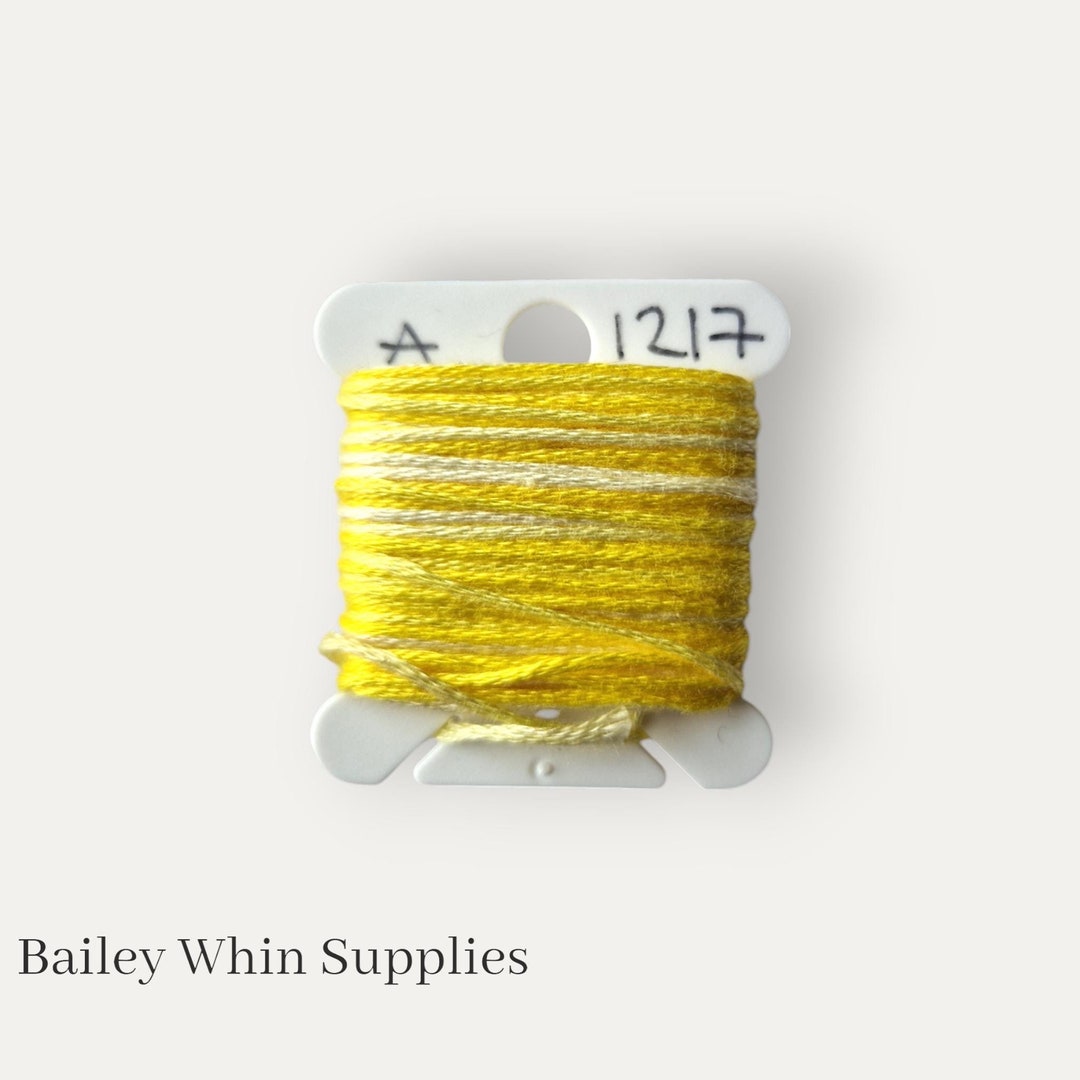 Anchor 1217 Yellow Variegated Thread for Hand Embroidery or Cross ...