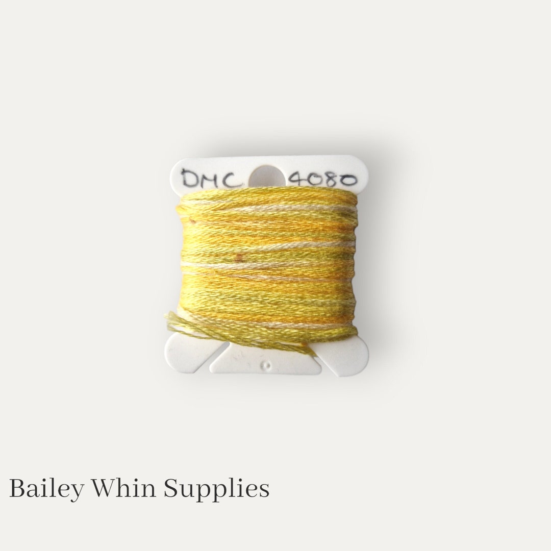 DMC 4080 Yellow Variegated Thread for Hand Embroidery or Cross Stitch ...