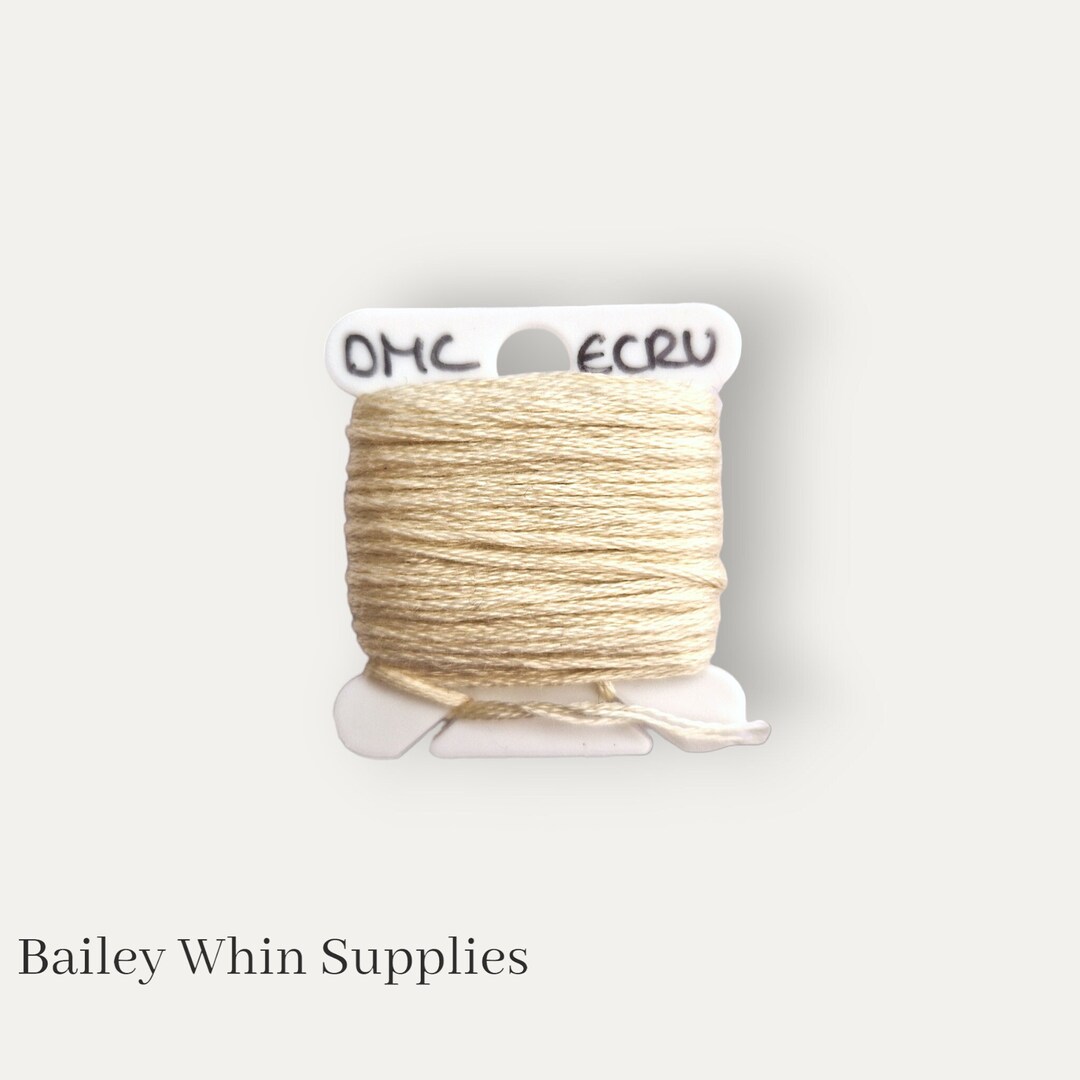 DMC Ecru Cream Stranded Cotton Thread for Hand Embroidery or Cross ...