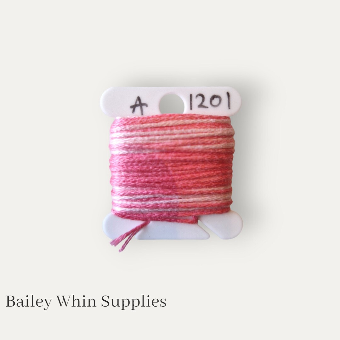 Anchor 1201 Pink Variegated Thread for Hand Embroidery or Cross Stitch ...