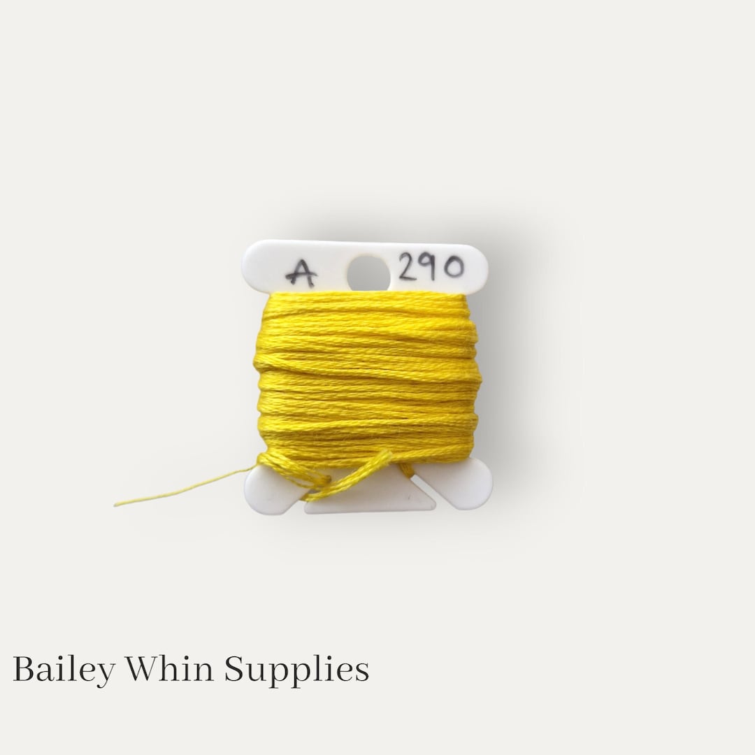 Anchor 290 Bright Yellow Stranded Cotton Thread for Hand Embroidery or ...