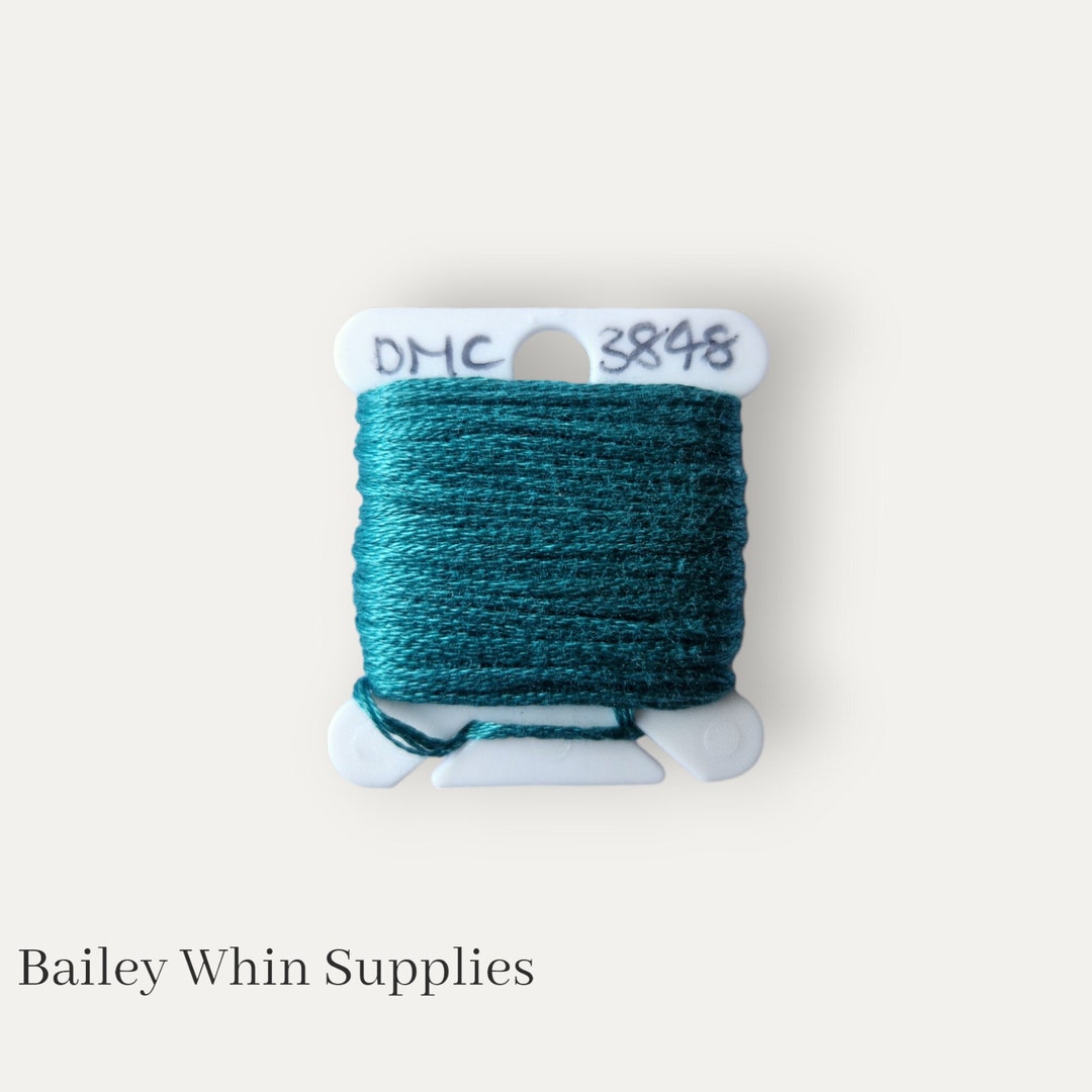 DMC 3848 Teal Blue Stranded Cotton Thread for Hand Embroidery or Cross ...
