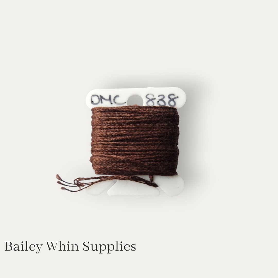 DMC 838 Dark Brown Stranded Cotton Thread for Hand Embroidery or Cross ...