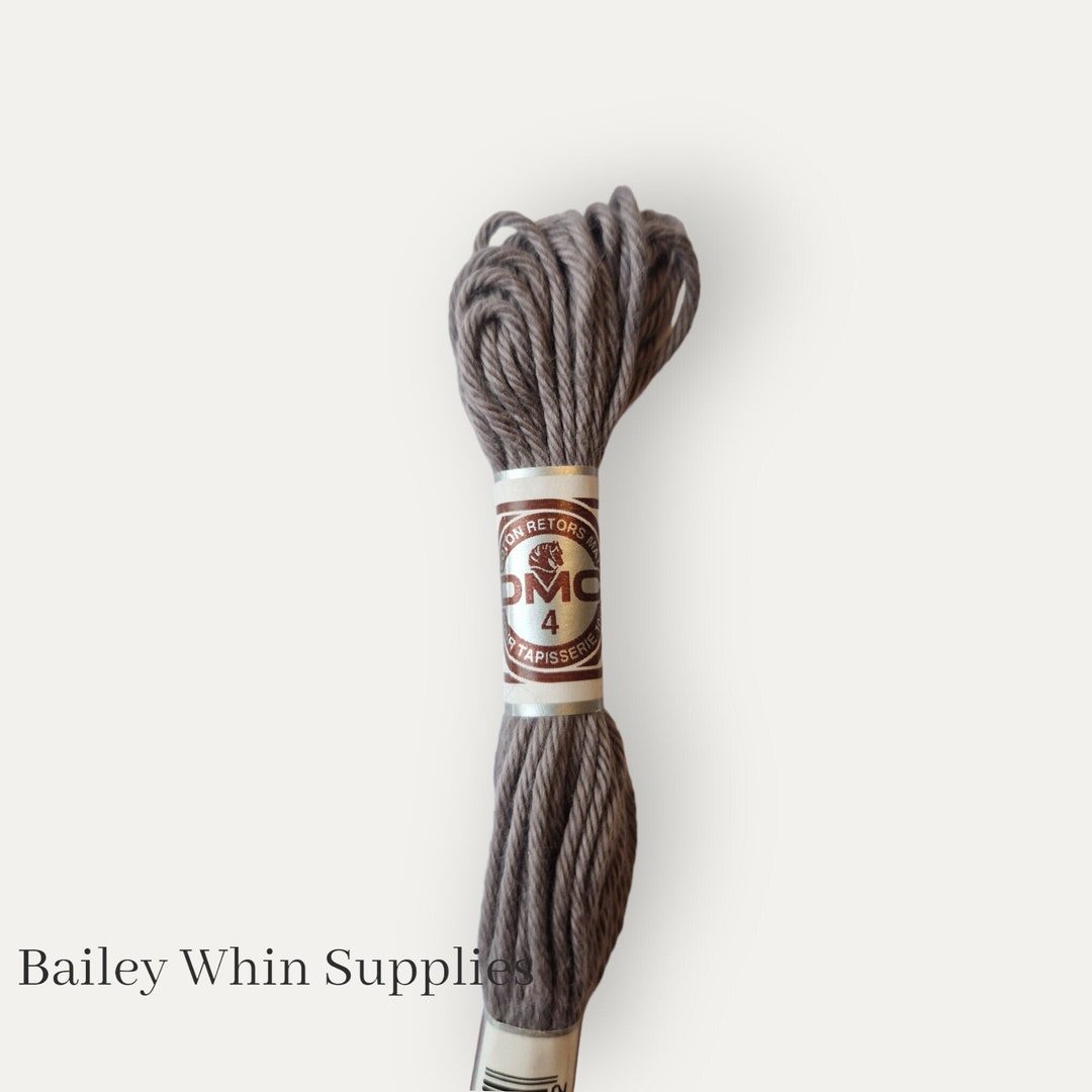 DMC 2933 Light Grey Soft Cotton Yarn, Retors Matte Needlepoint Tapestry ...