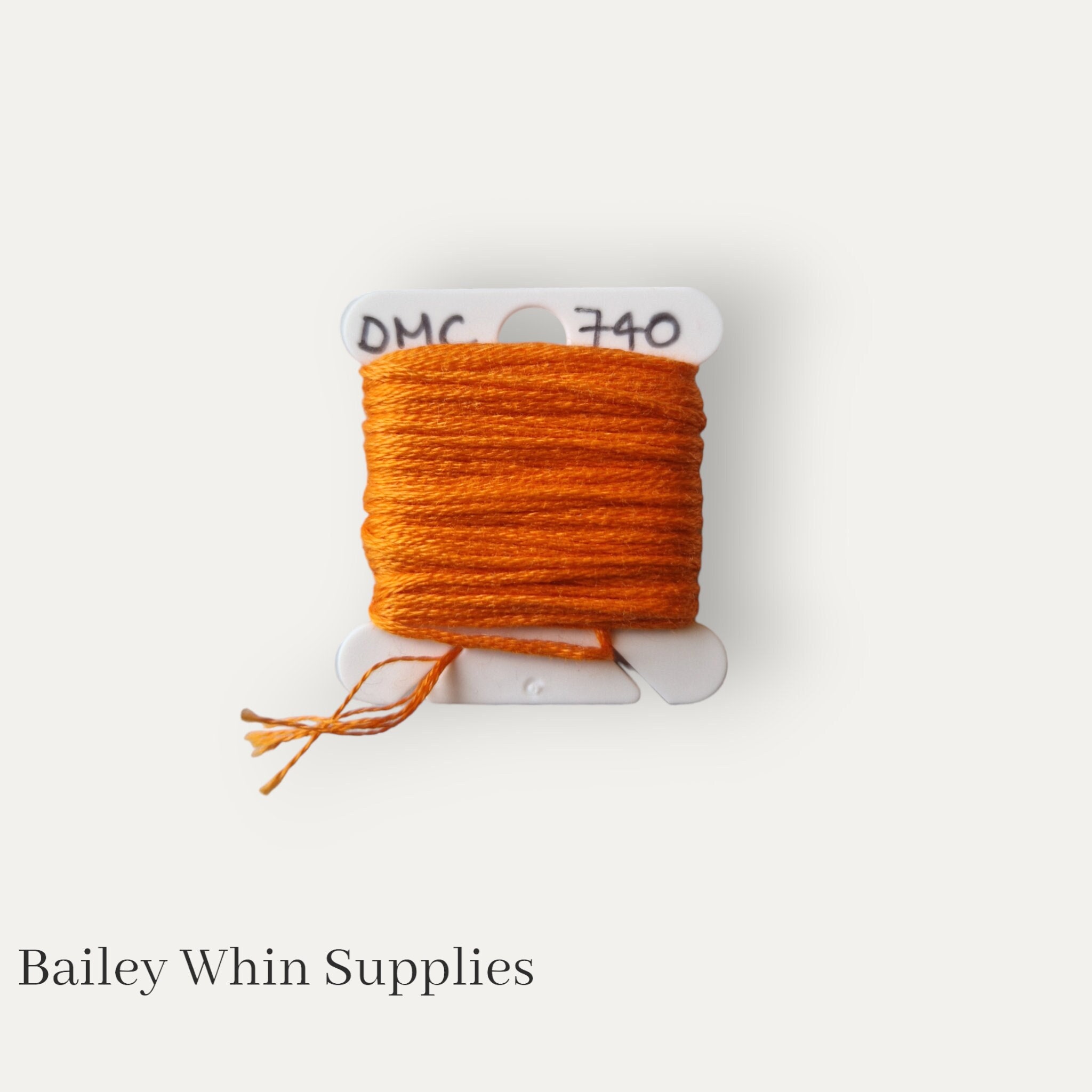 DMC 740 Orange Stranded Cotton Thread for Hand Embroidery or Cross ...