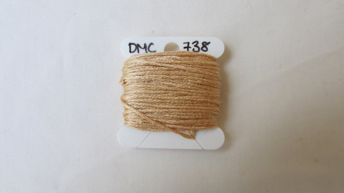 DMC 738 Light Brown Stranded Cotton Thread for Hand Embroidery - Etsy UK