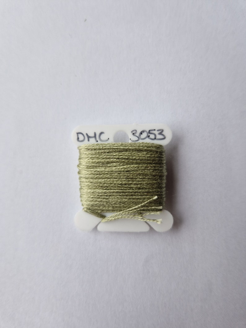 DMC 3053 Green Stranded Cotton Thread for Hand Embroidery or Cross Stitch - Etsy UK