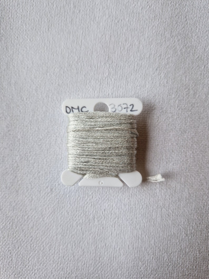 DMC 3072 Pale Grey Stranded Cotton Thread for Hand Embroidery or Cross ...