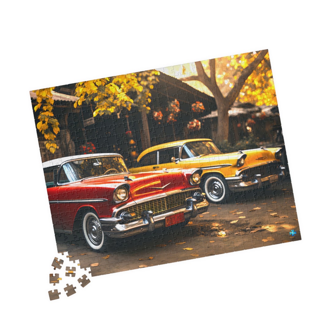 Classic Cars Puzzle 252 500-piece - Etsy