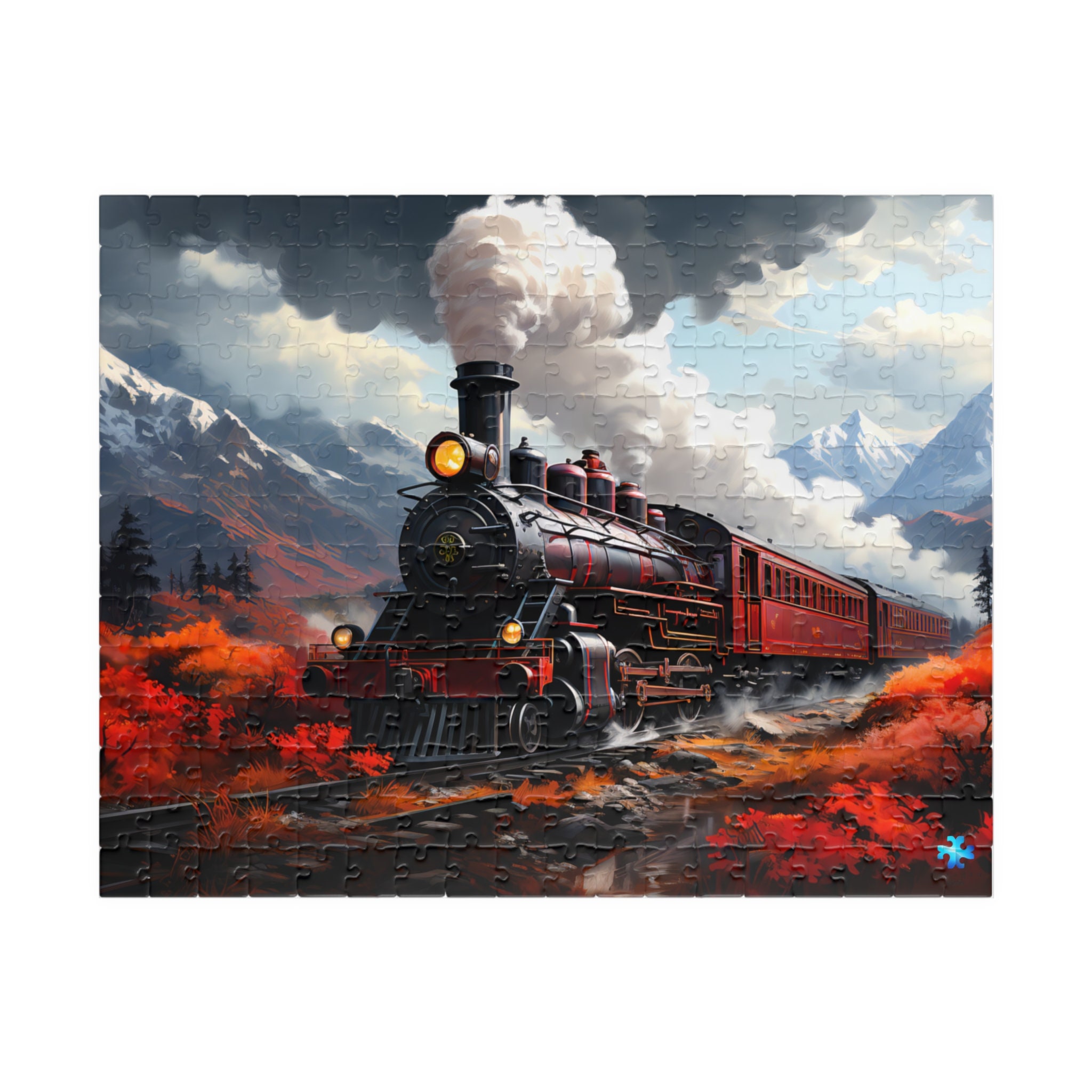 Steam Train Puzzle 252, 500-piece - Etsy