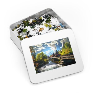 Premium Puzzle, Steam Train 1000-pieces, Puzzles for Adults and Family ...