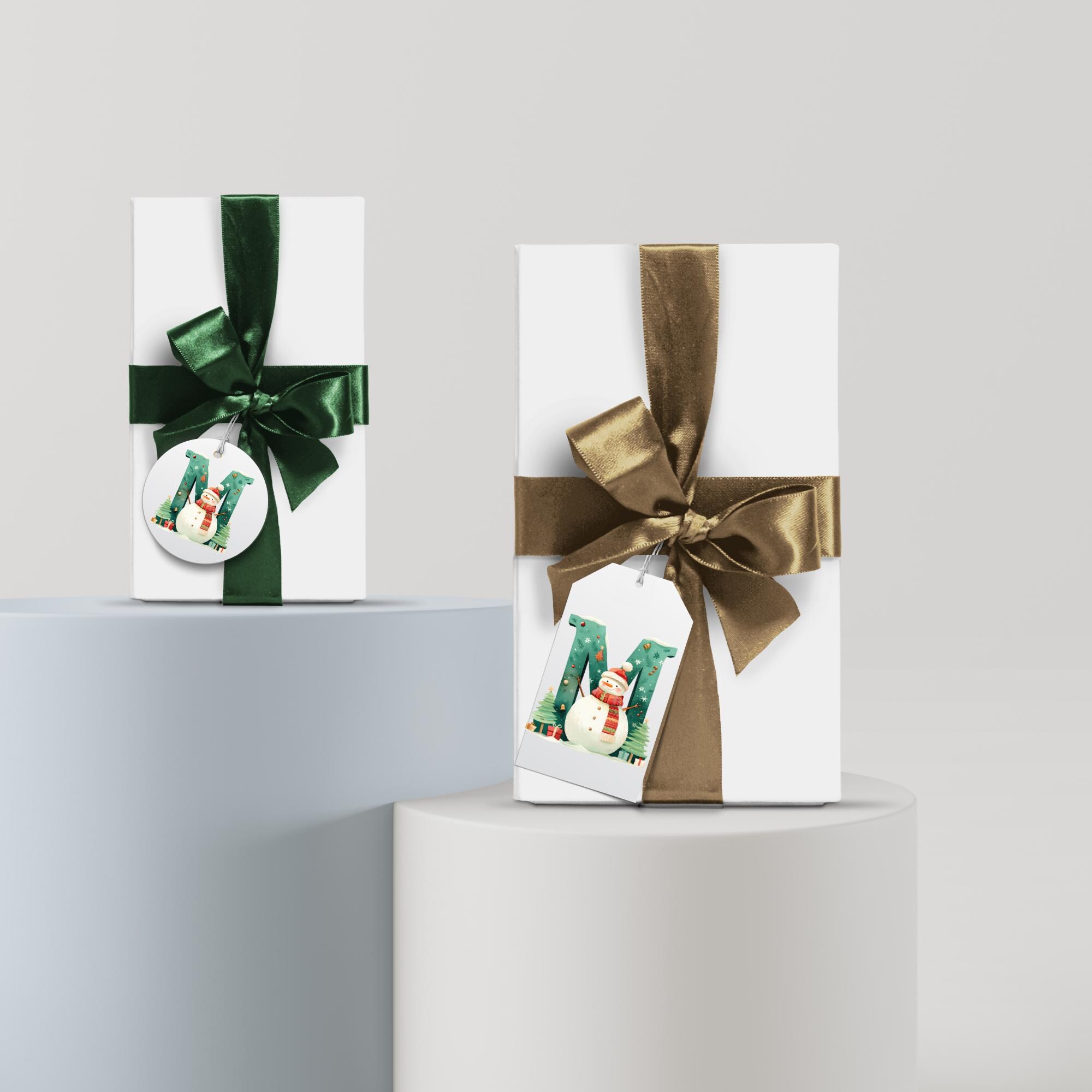 Christmas Alphabet Letter M Clipart, SINGLE IMAGE Festive Snowman Scarf ...