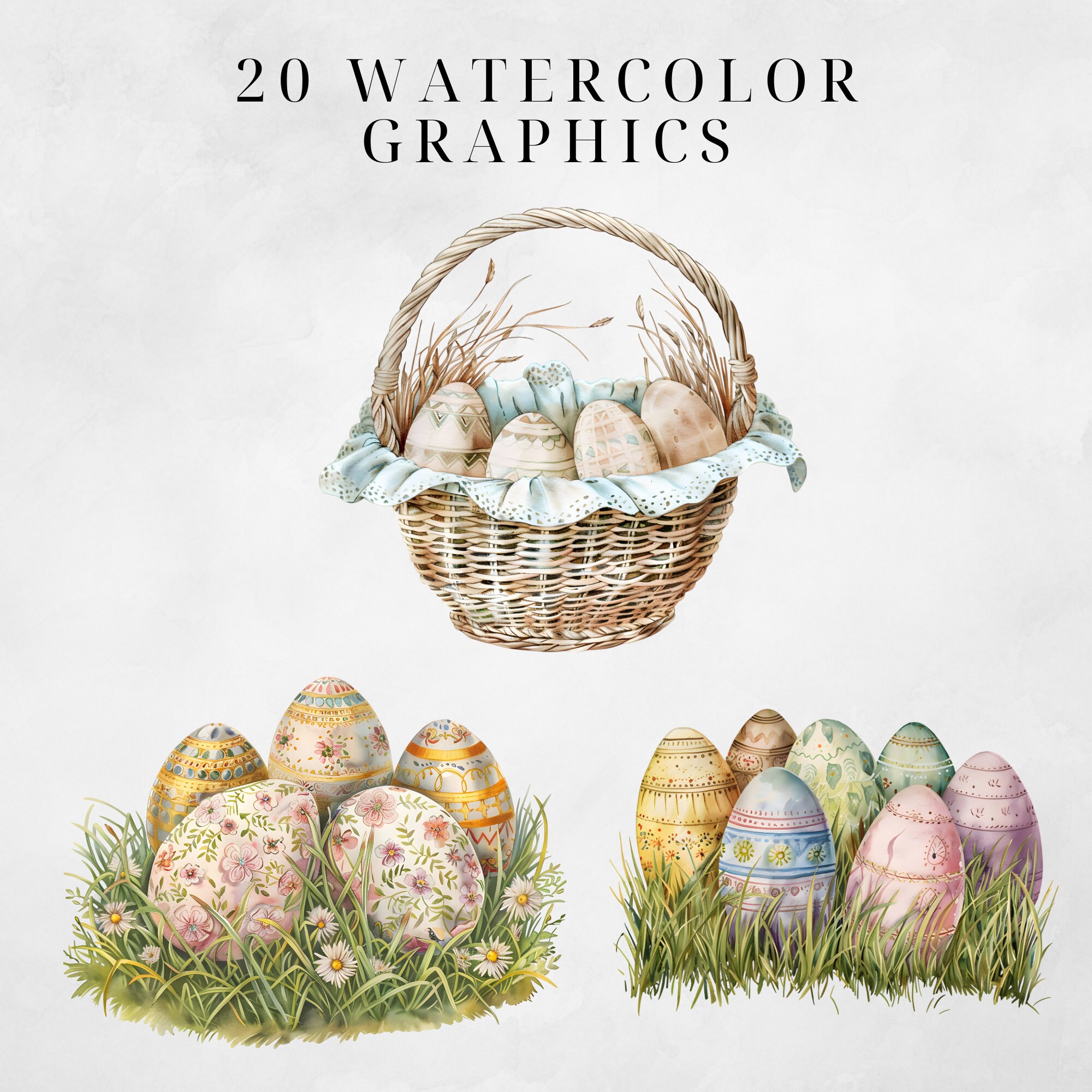 Vintage Easter Rabbit Clipart, Watercolor Spring Victorian Animal Print ...