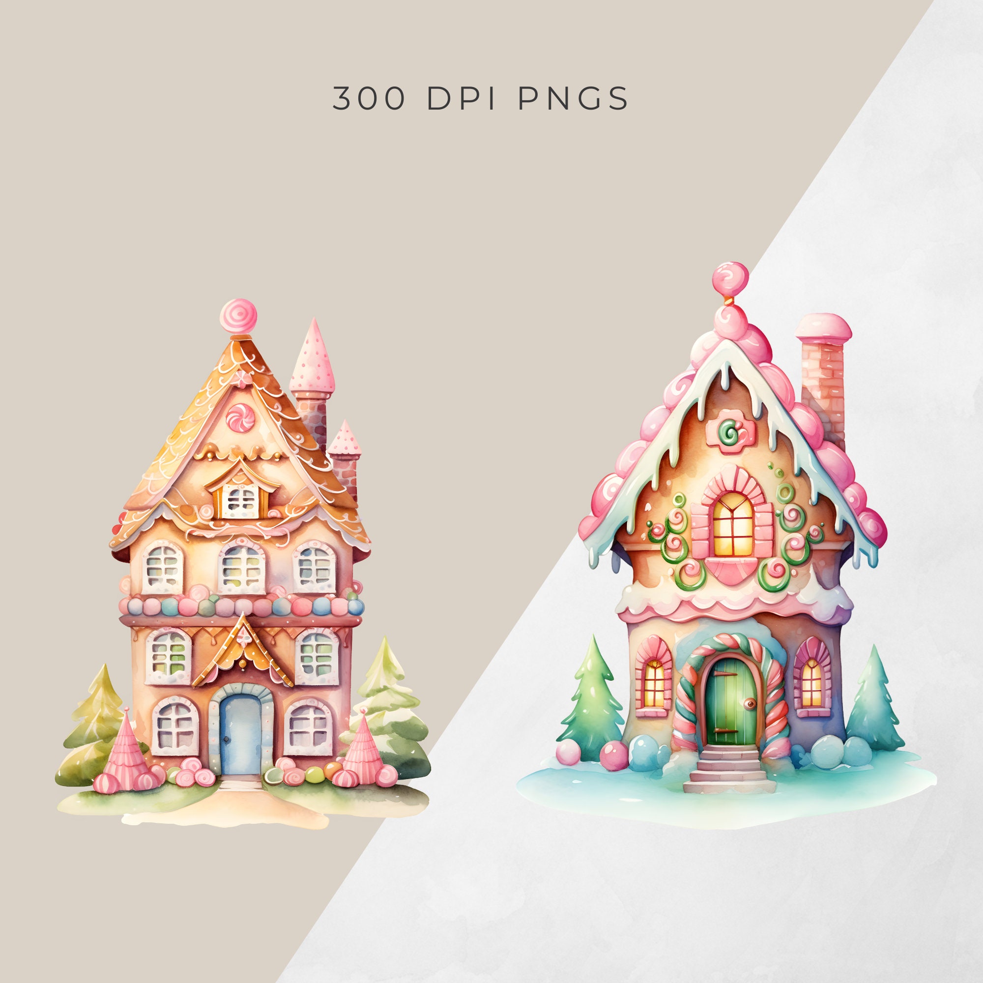 Christmas Candyland Clipart, Pastel Holiday Candy Theme Decor, Elf ...