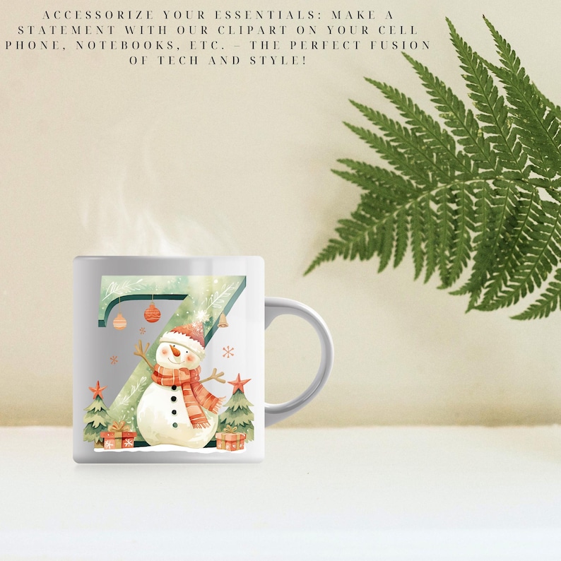 Snowman Alphabet Clipart VALUE BUNDLE, Doodle Letters PNG Christmas ...