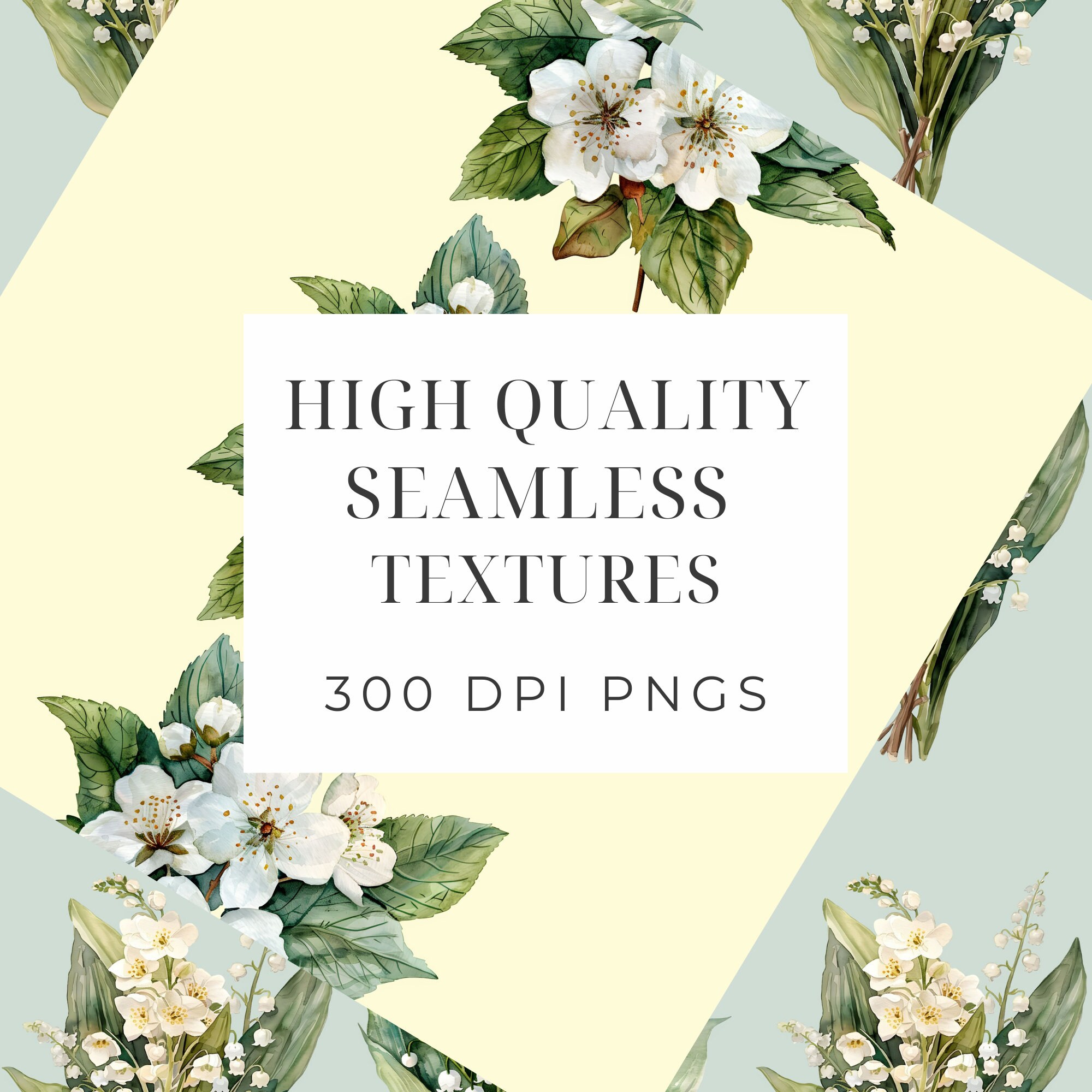 May Birth Flower Digital Paper, Gift for Mom Custom Spring Seamless ...