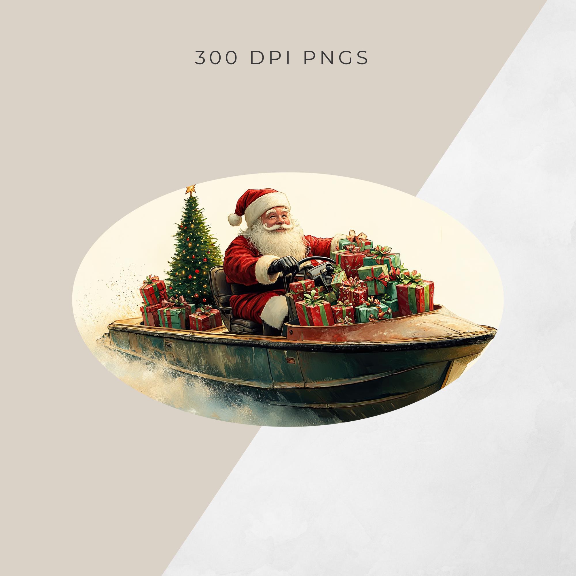 Cajun Santa Clipart, Southern Holiday Lousiana Crawfish Gumbo Beignets ...