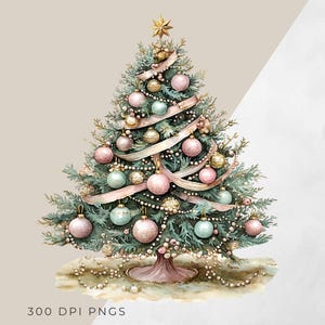 Rococo Christmas Clipart, Old Fashioned Gold Antique Vintage Sled Tree ...