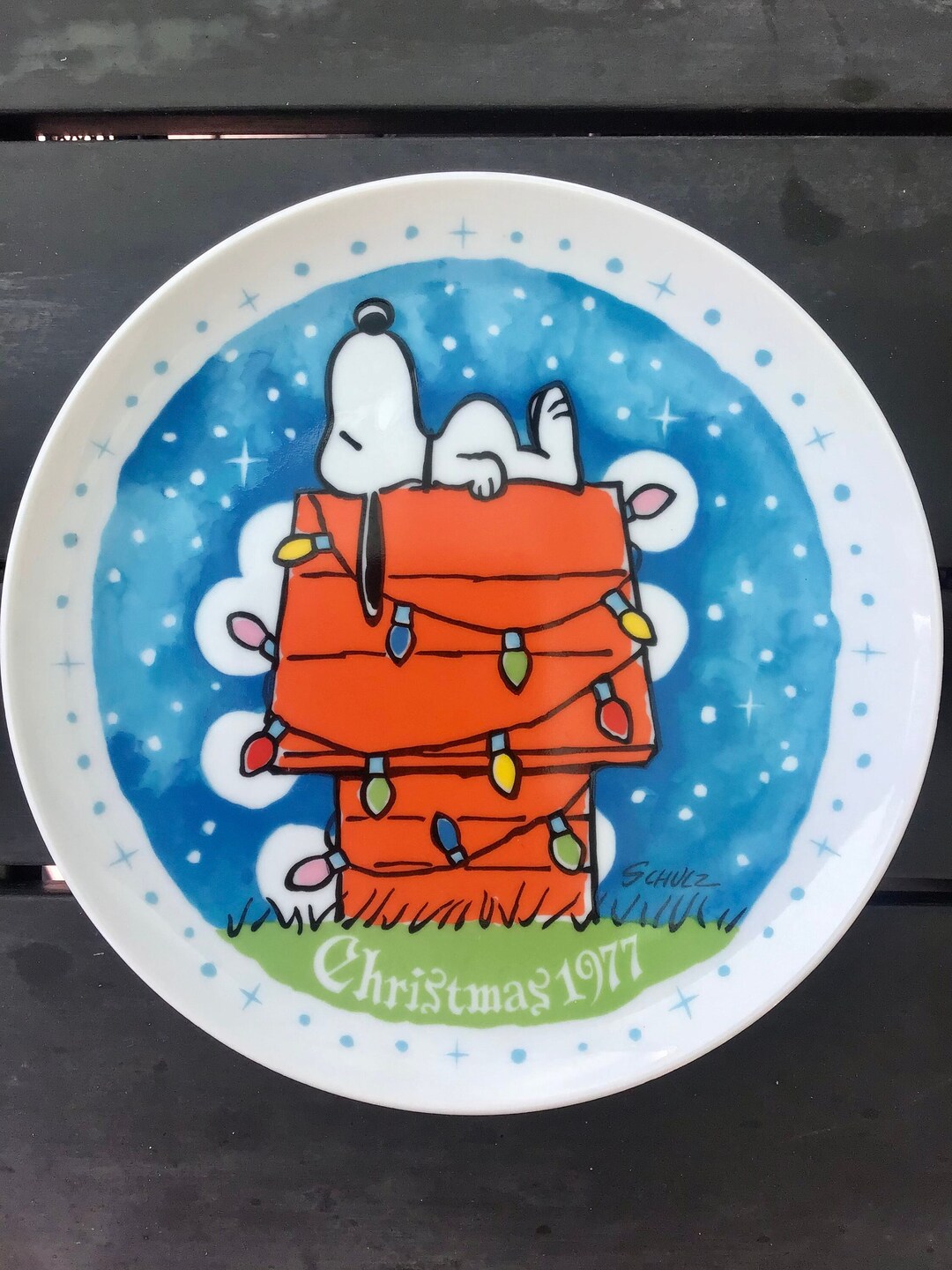 Peanuts 1977 Christmas Plate - Etsy