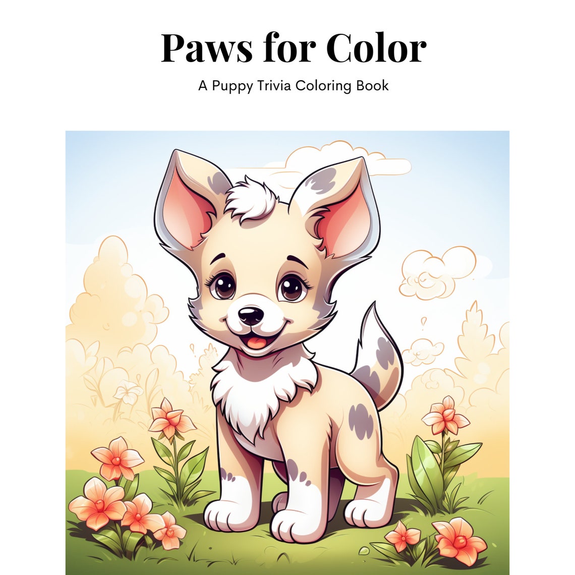 Paws for Color A Puppy Trivia Coloring Book - Etsy