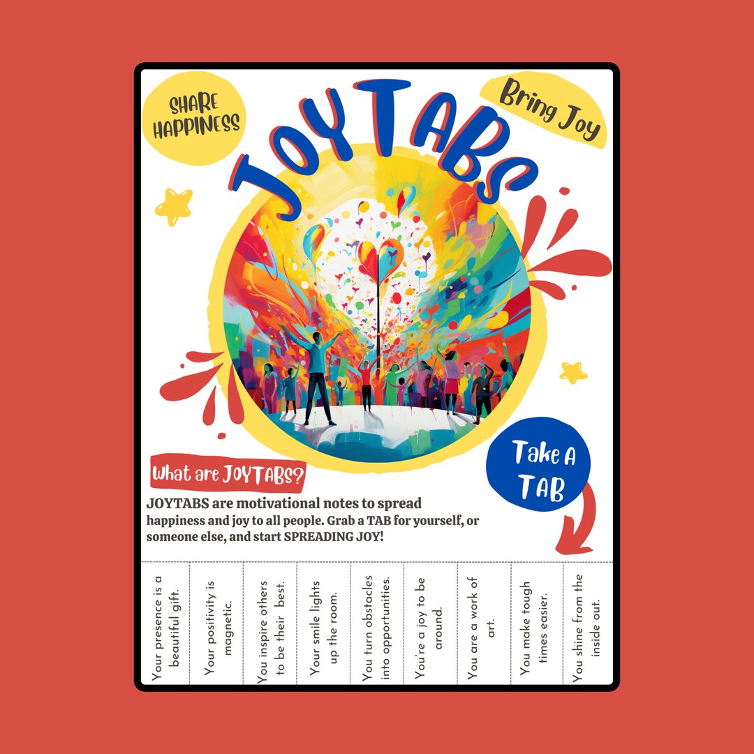 Share Happiness JOYTABS Digital Download Your Pocket-sized Joy Boosters ...