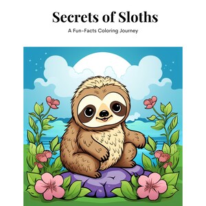 Secrets of Sloths Fun Facts Coloring Book Printable Coloring Pages ...