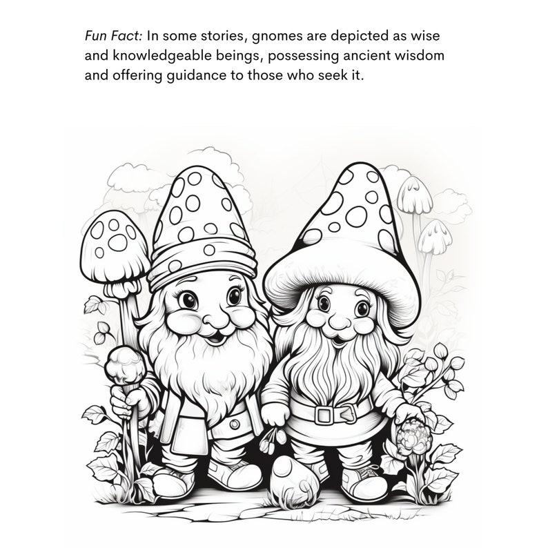 Gnomeville Coloring Pages Colorful Folklore of Garden Gnomes Coloring ...