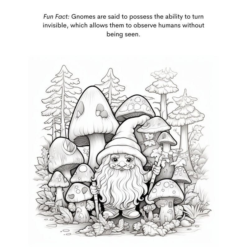 Gnomeville Coloring Pages Colorful Folklore of Garden Gnomes Coloring ...