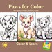 Paws for Color A Puppy Trivia Coloring Book - Etsy
