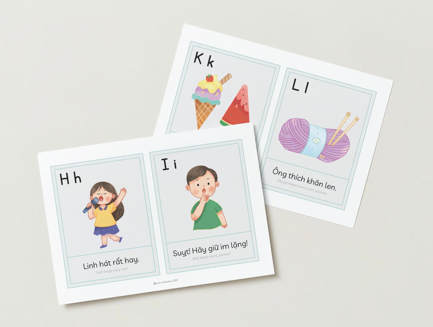 ABC Vietnamese Flashcard_reading Simple Sentences (tập đọc Câu) - Etsy