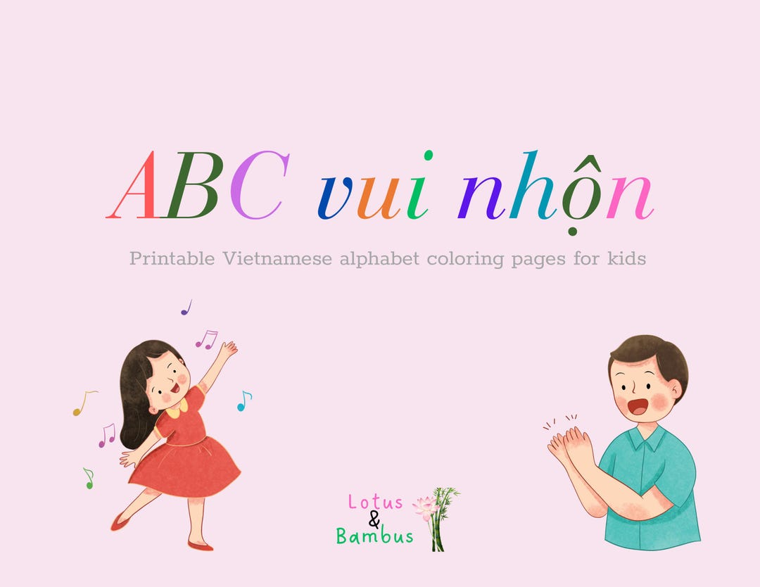 ABC Vui Nhộn (printable Alphabet Coloring Pages - Vietnamese, 2024) - Etsy