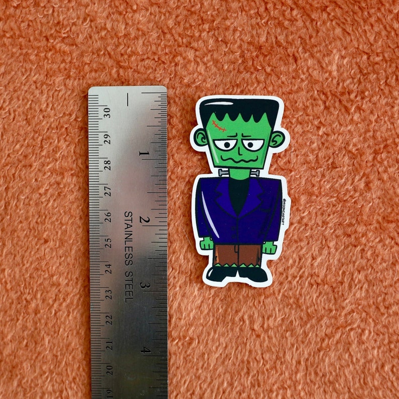 Friendly Frankenstein Vinyl Sticker | Halloween Sticker | Spooky Season ...
