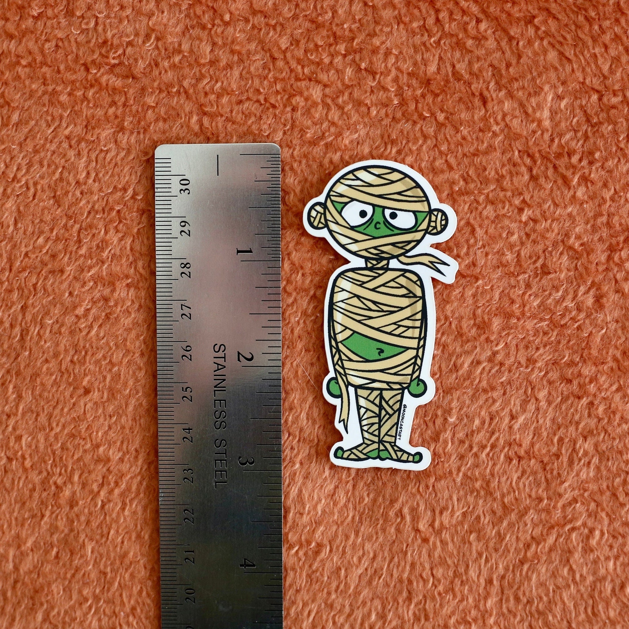 Undead Mummy Vinyl Sticker | Halloween Sticker | Spooky Season Decor - Etsy