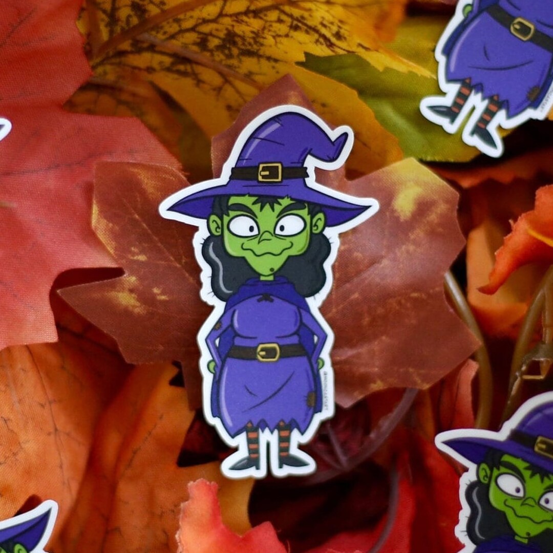 Wicked Witch Vinyl Sticker | Halloween Sticker | Spooky Season Decor - Etsy