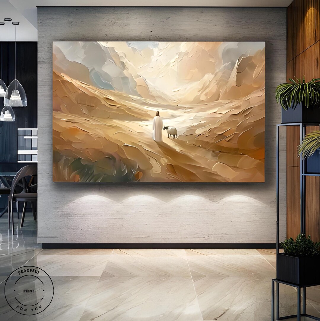 Jesus Leaves the 99 Parable of the Lost Sheep LDS Home Decor Bible Wall ...