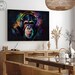 Monkey Headphones Canvas, Pop Art Painting Print, Graffiti Print, Large ...