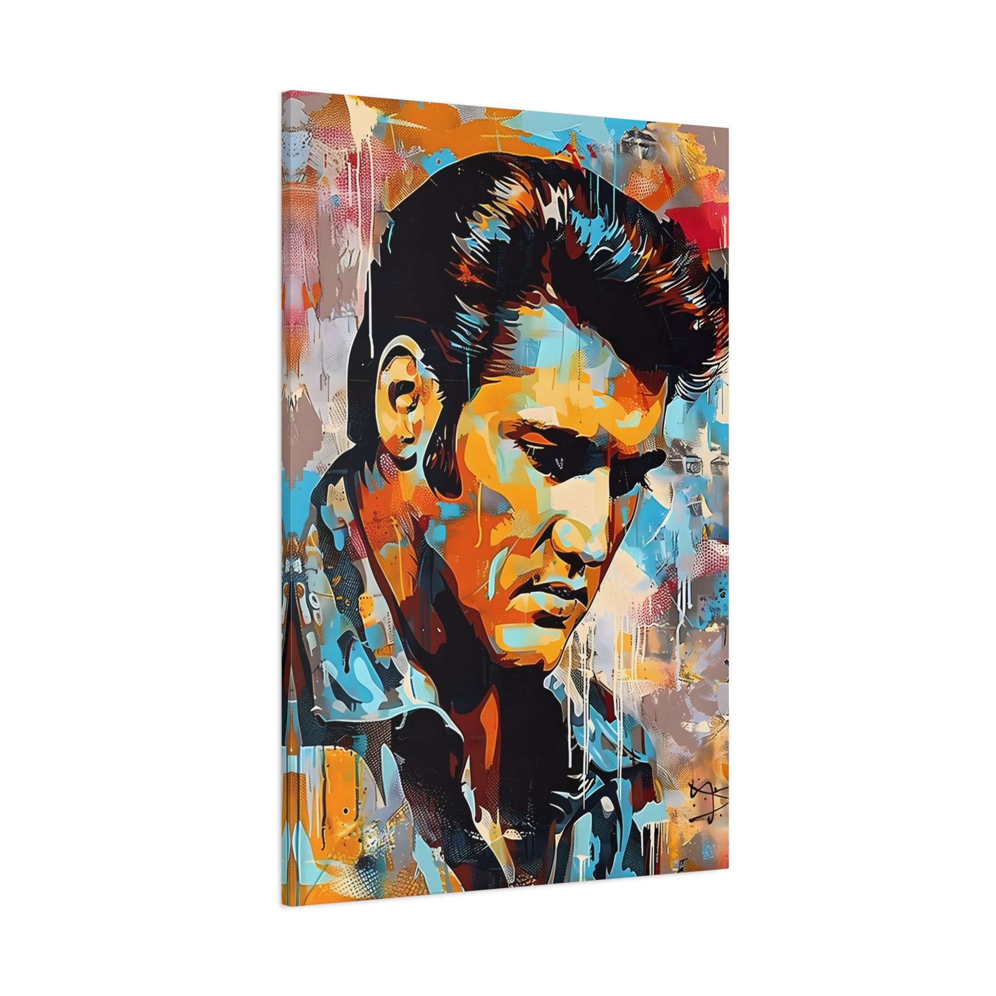 Elvis Presley Pop Art Canvas Wall Art, Gifts for Music Lovers Home ...