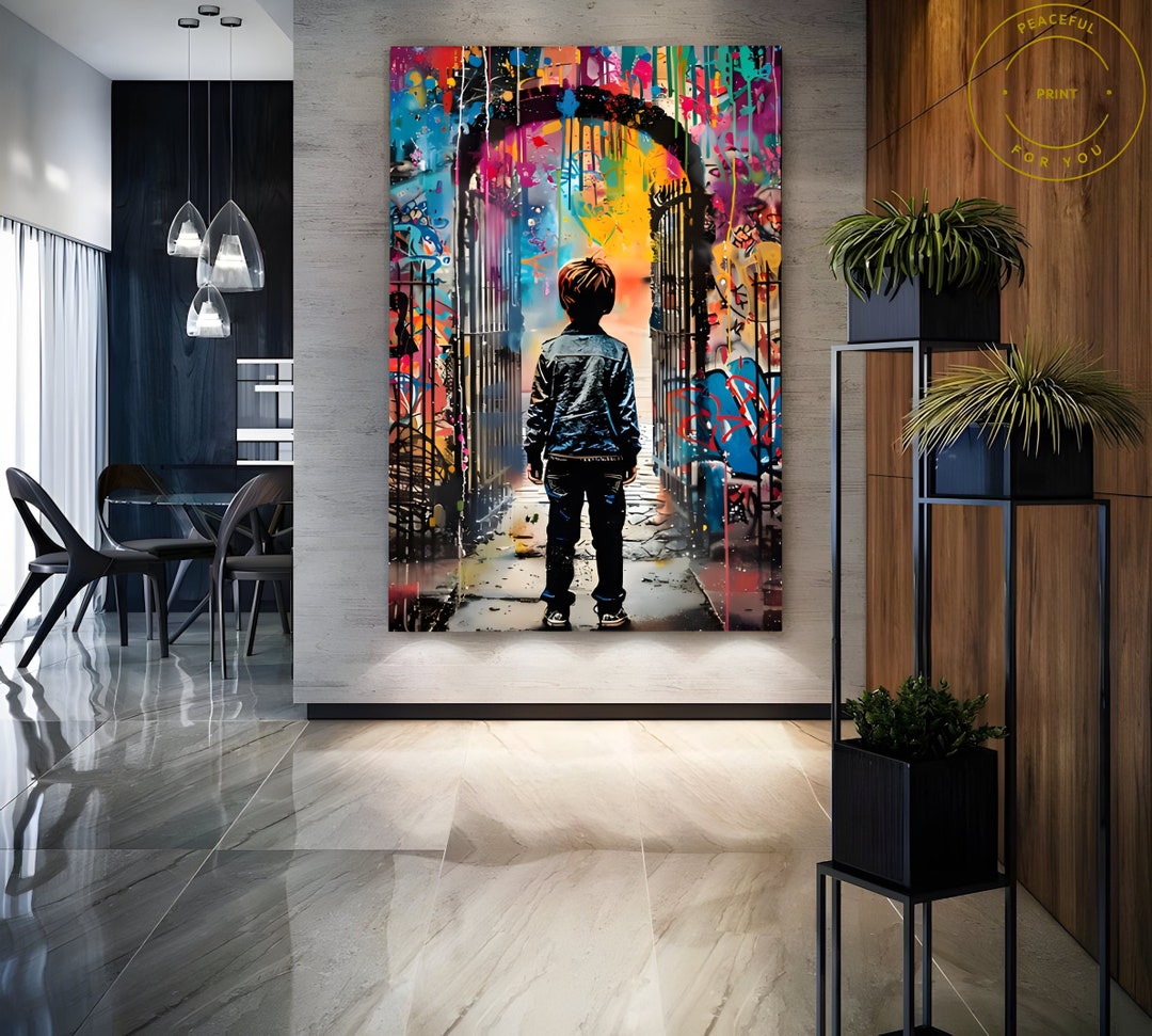 Graffiti Wall Art Printable, Street Art Painting, Graffiti Art Canvas ...