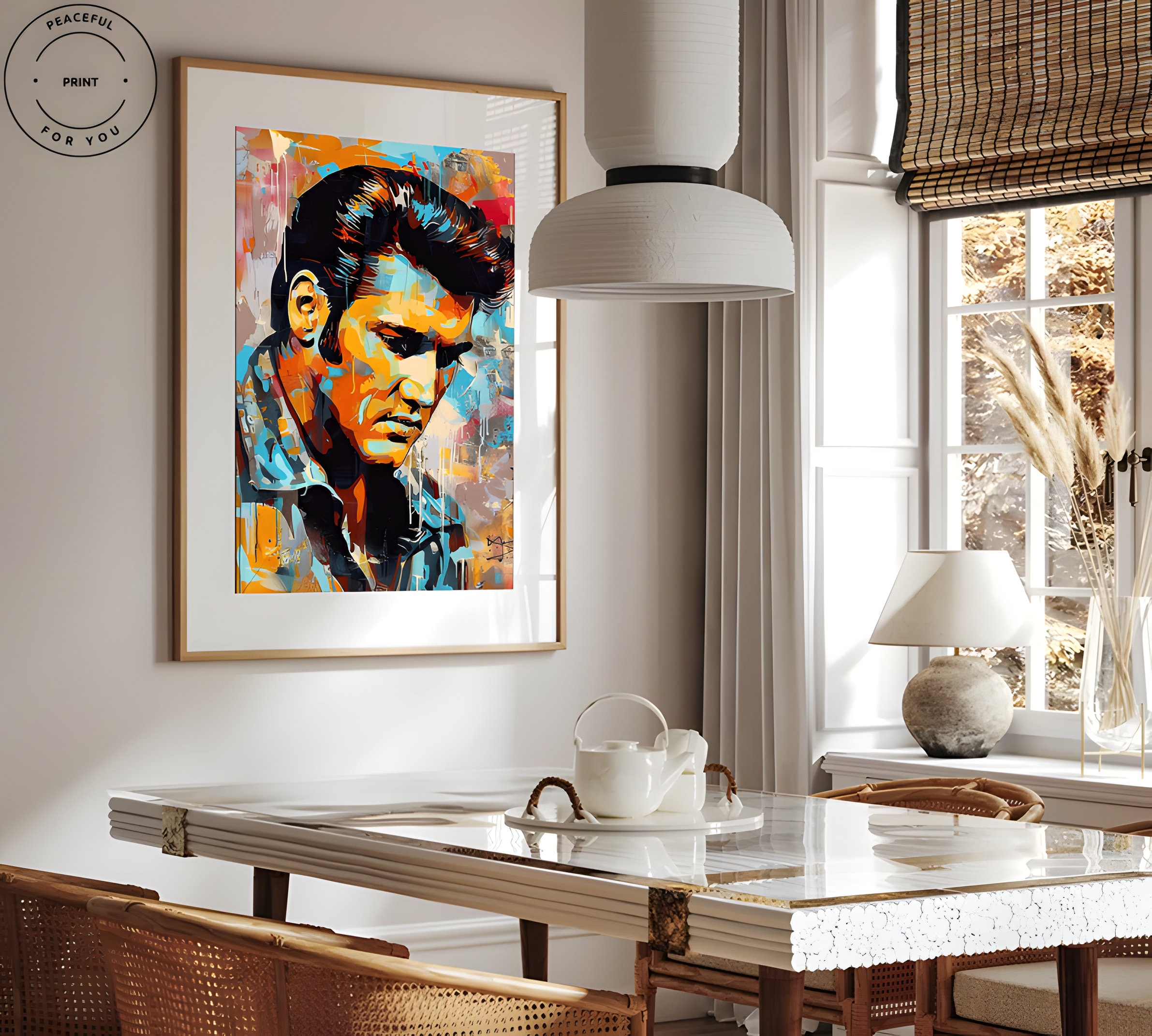 Elvis Presley Pop Art Canvas Wall Art, Gifts for Music Lovers Home ...